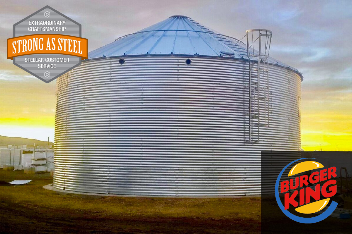 Burger King – 550,000 gallon NFPA 22 Fire Protection Water Storage Tank ...
