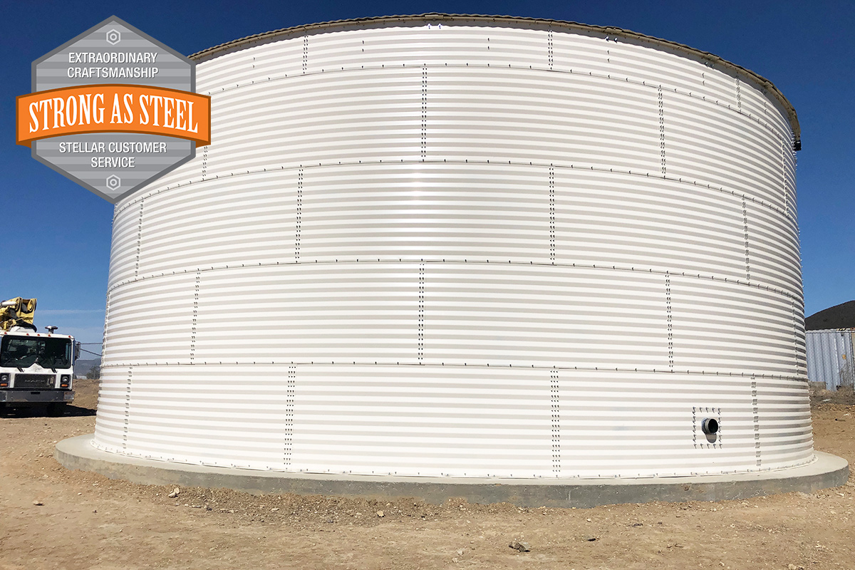 1 @ 350,000 – Corrugated Steel NFPA 22 Fire Protection Water Storage ...